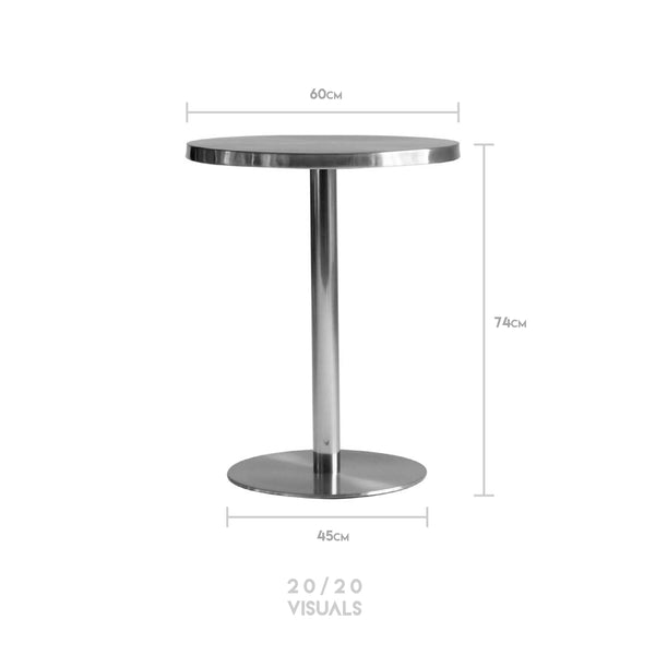 Stainless Steel Cafe Table – 20/20 VISUALS
